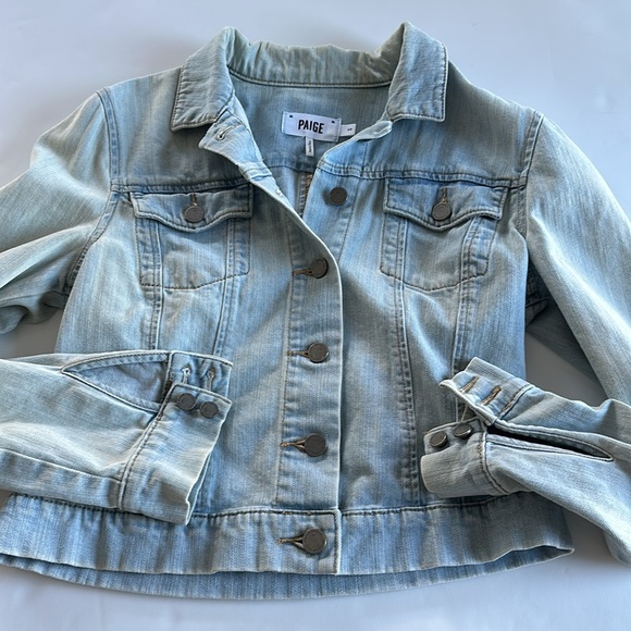 PAIGE | Jackets & Coats | Paige Premium Denim Faded Jean Jacket S ...